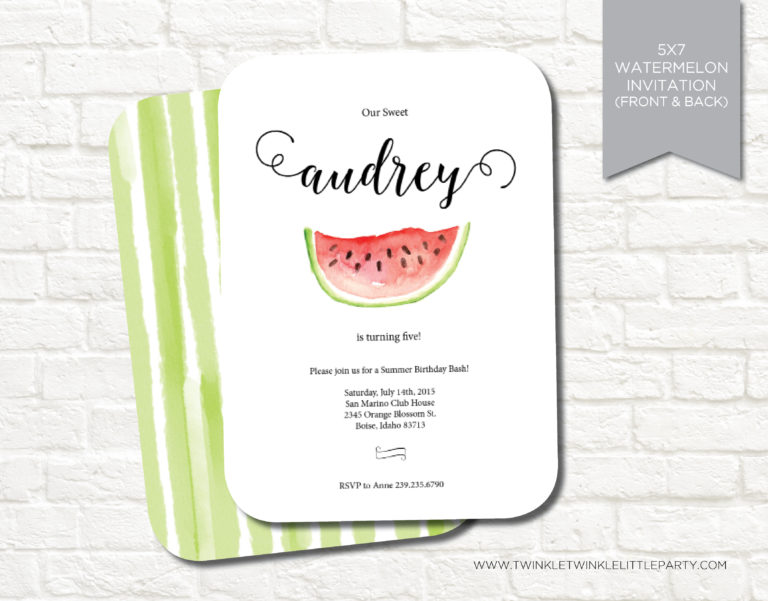 Throw a Fun Watermelon Party - TWINKLE TWINKLE LITTLE PARTY