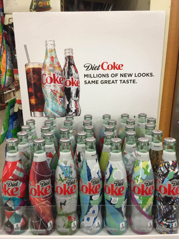 'It's Mine' Diet Coke Glass Bottles and Cans