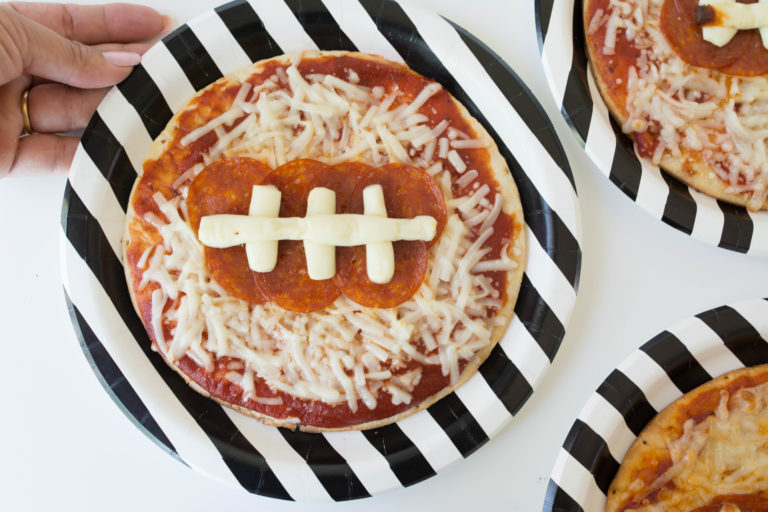 Game Day Mini Football Pizza