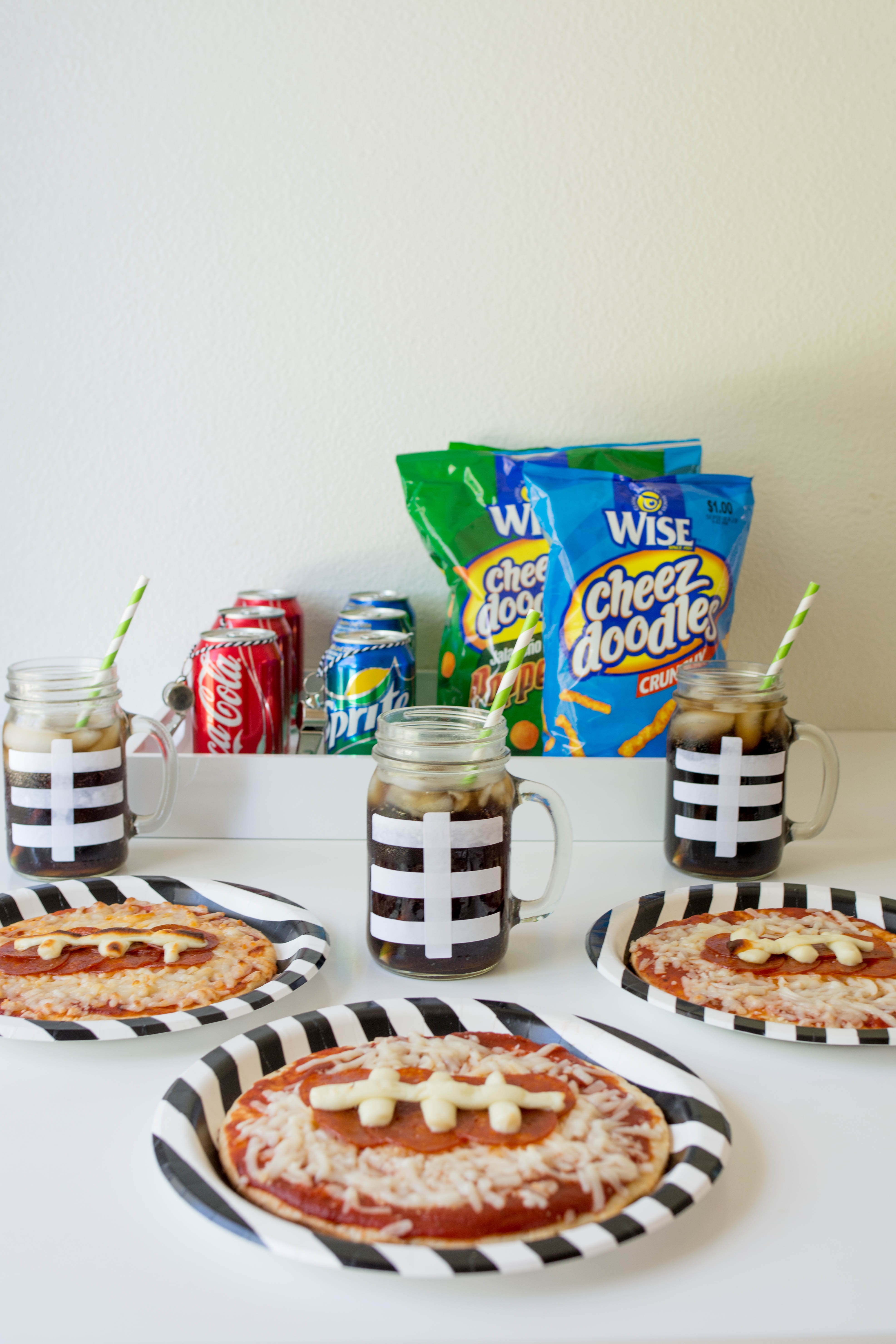 Game Day Mini Football Pizza