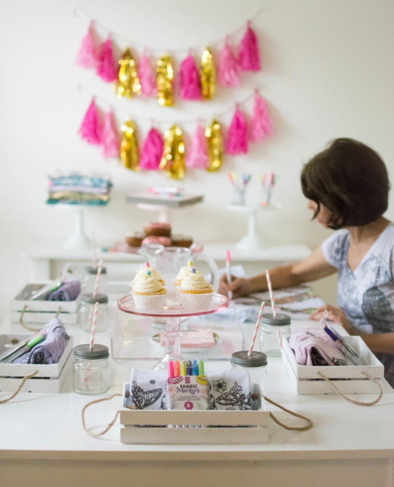 Host a Girls Coloring Party with Colorwear