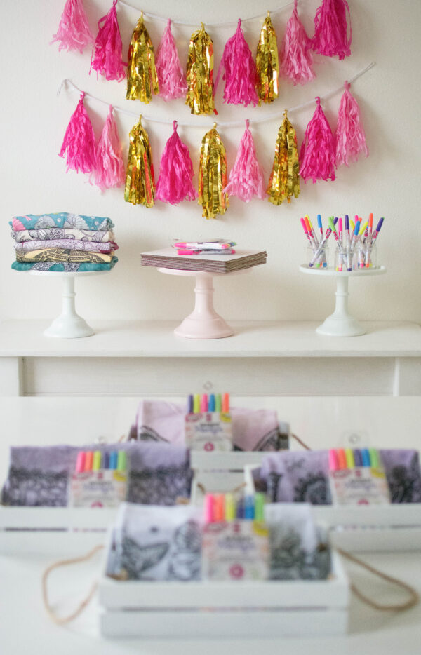 Host a Girls Coloring Party with Colorwear