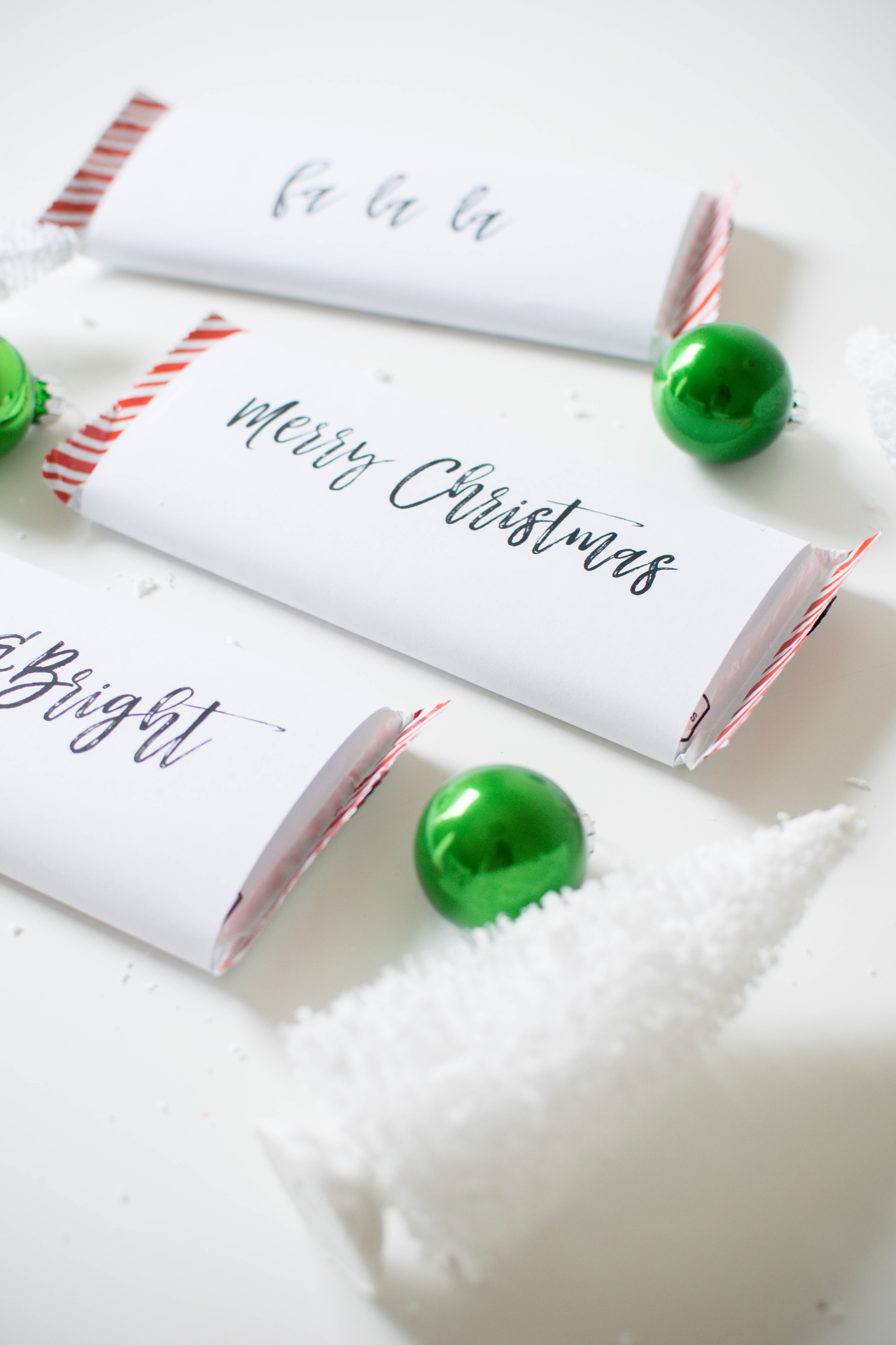 Holiday Inspired Chocolate Bar Wrappers