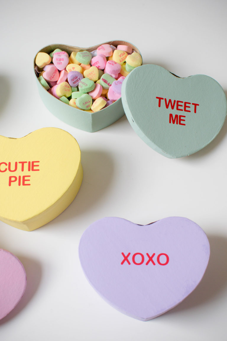 DIY Conversation Heart Boxes