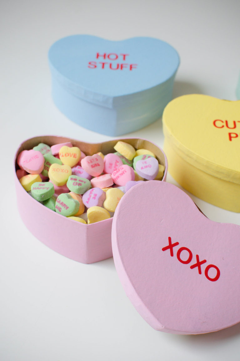 DIY Conversation Heart Boxes