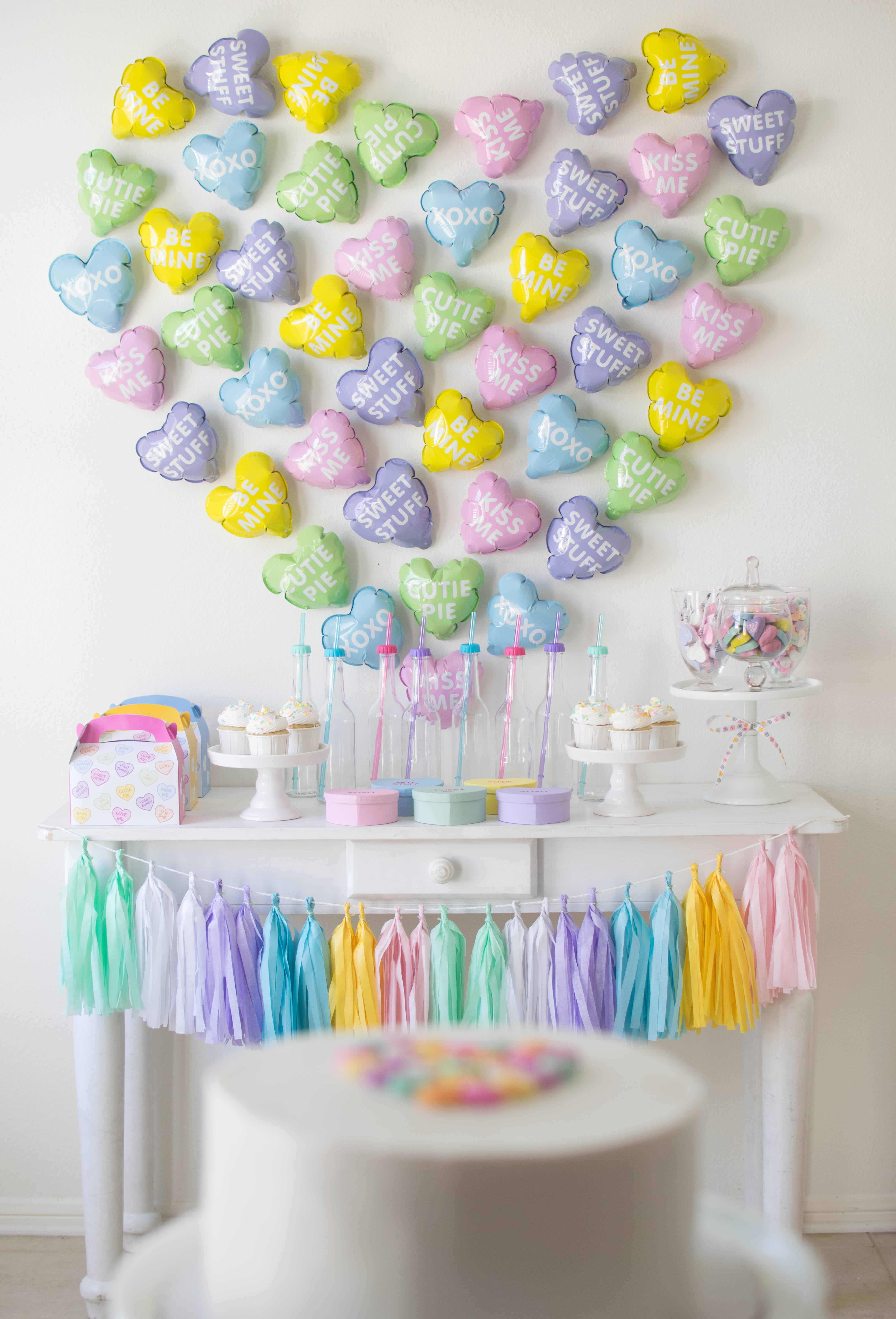 Conversation Hearts Themed Party