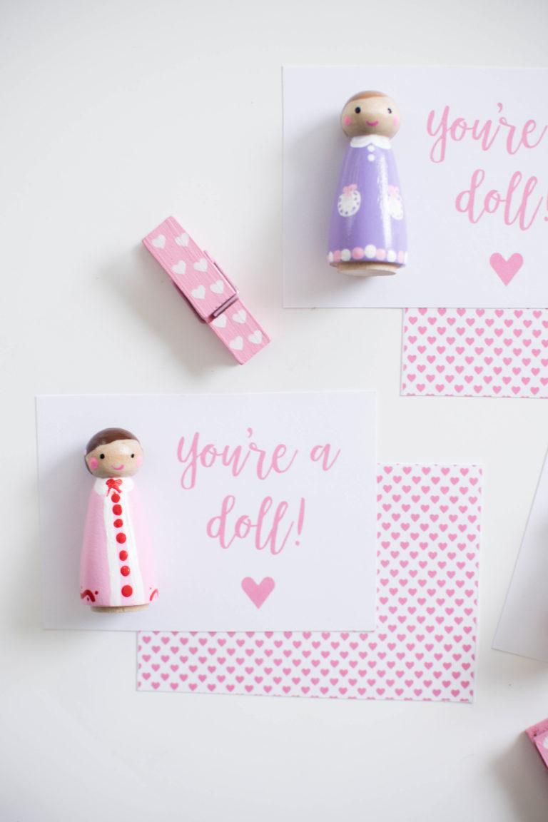 'You're a doll' Valentine's Day card