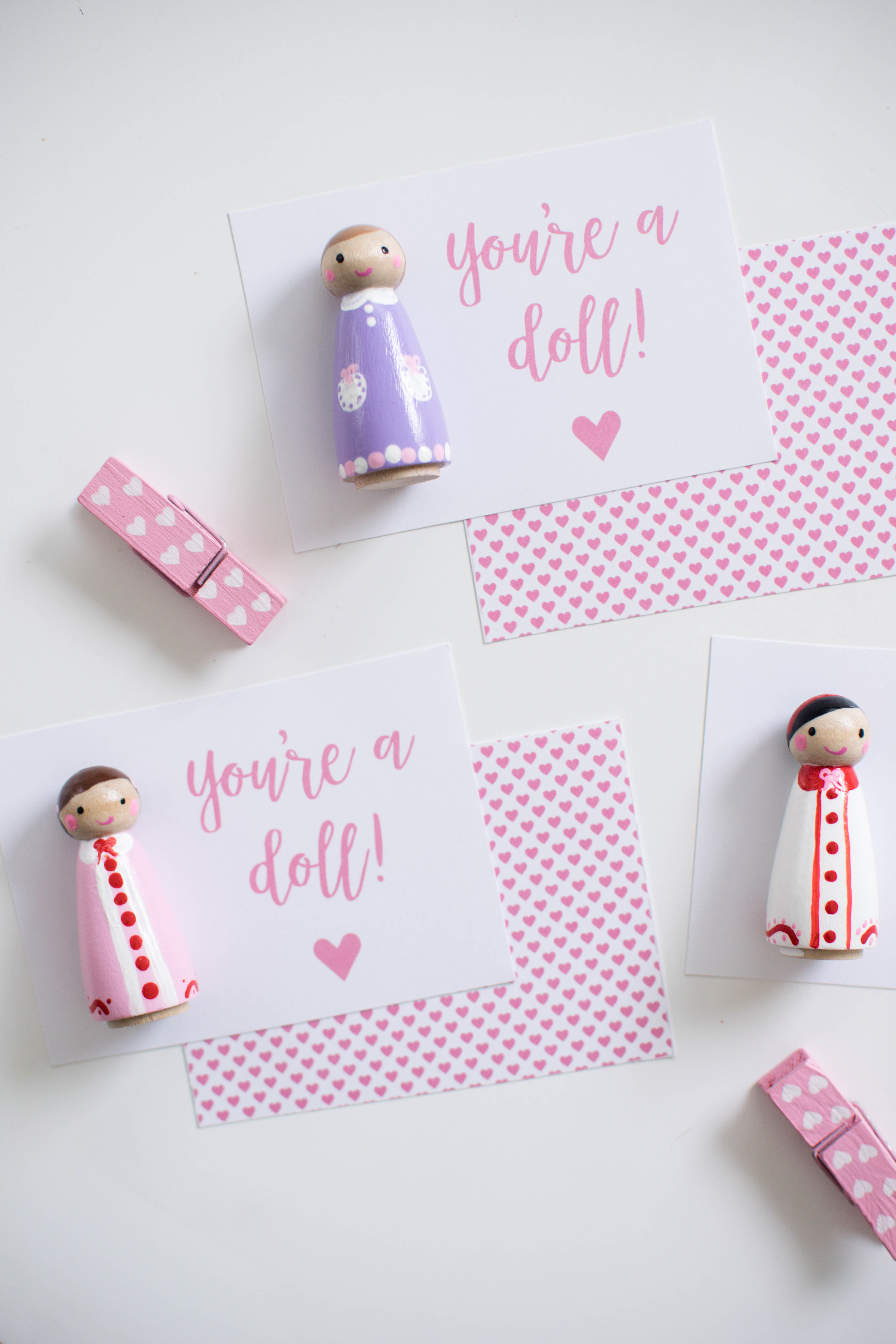 'You're a doll' Valentine's Day card