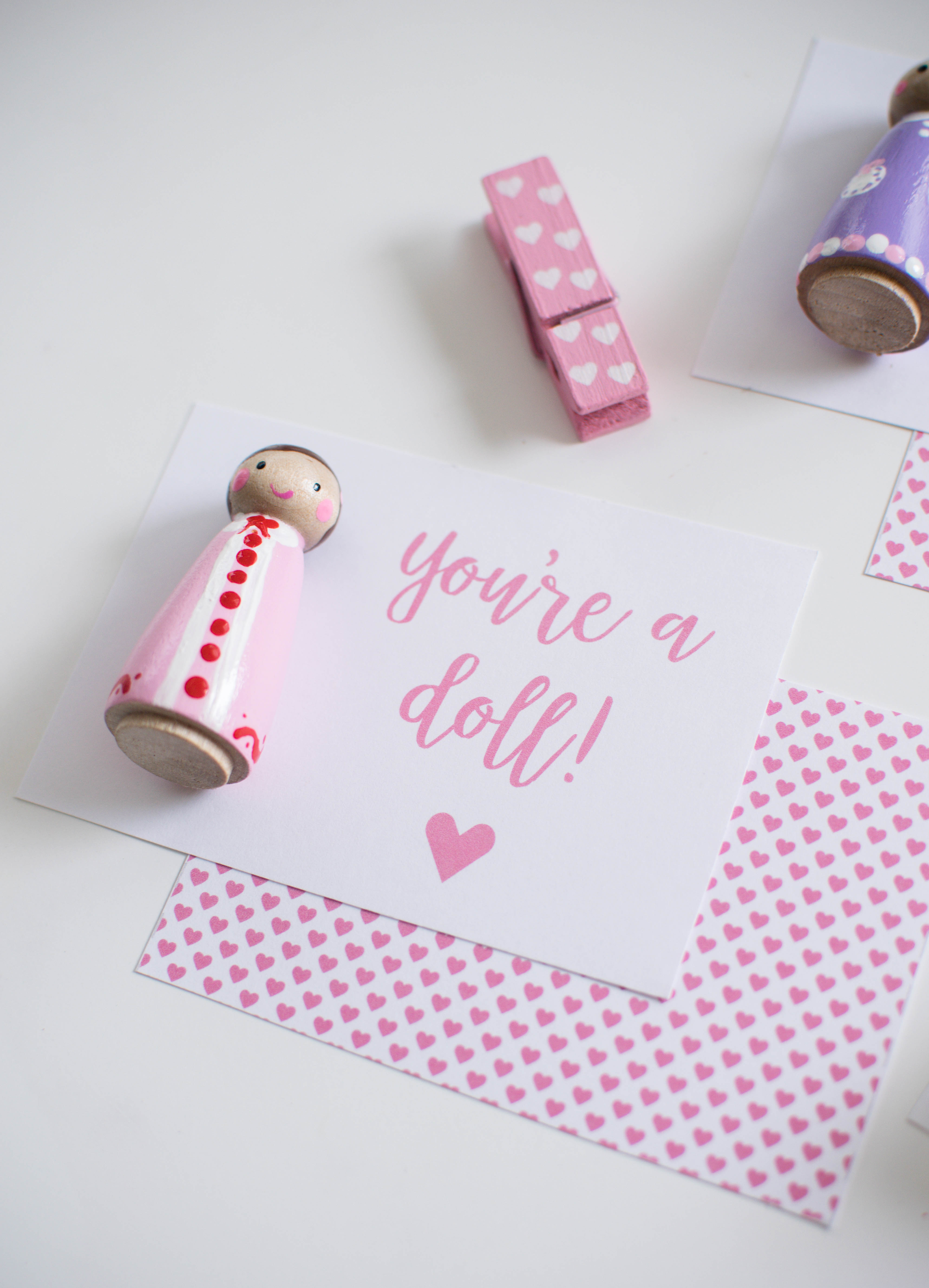 'You're a doll' Valentine's Day card