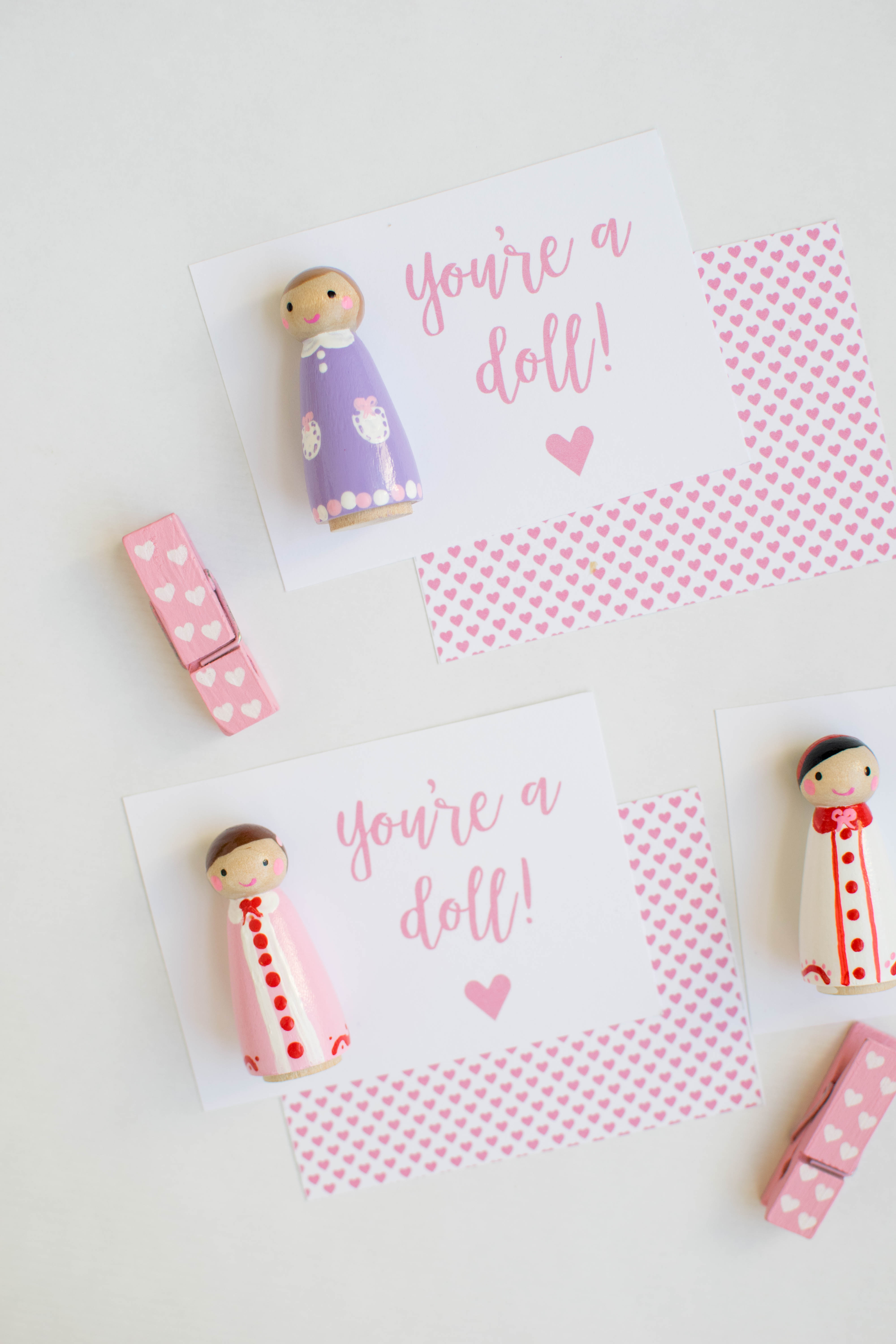'You're a doll' Valentine's Day card