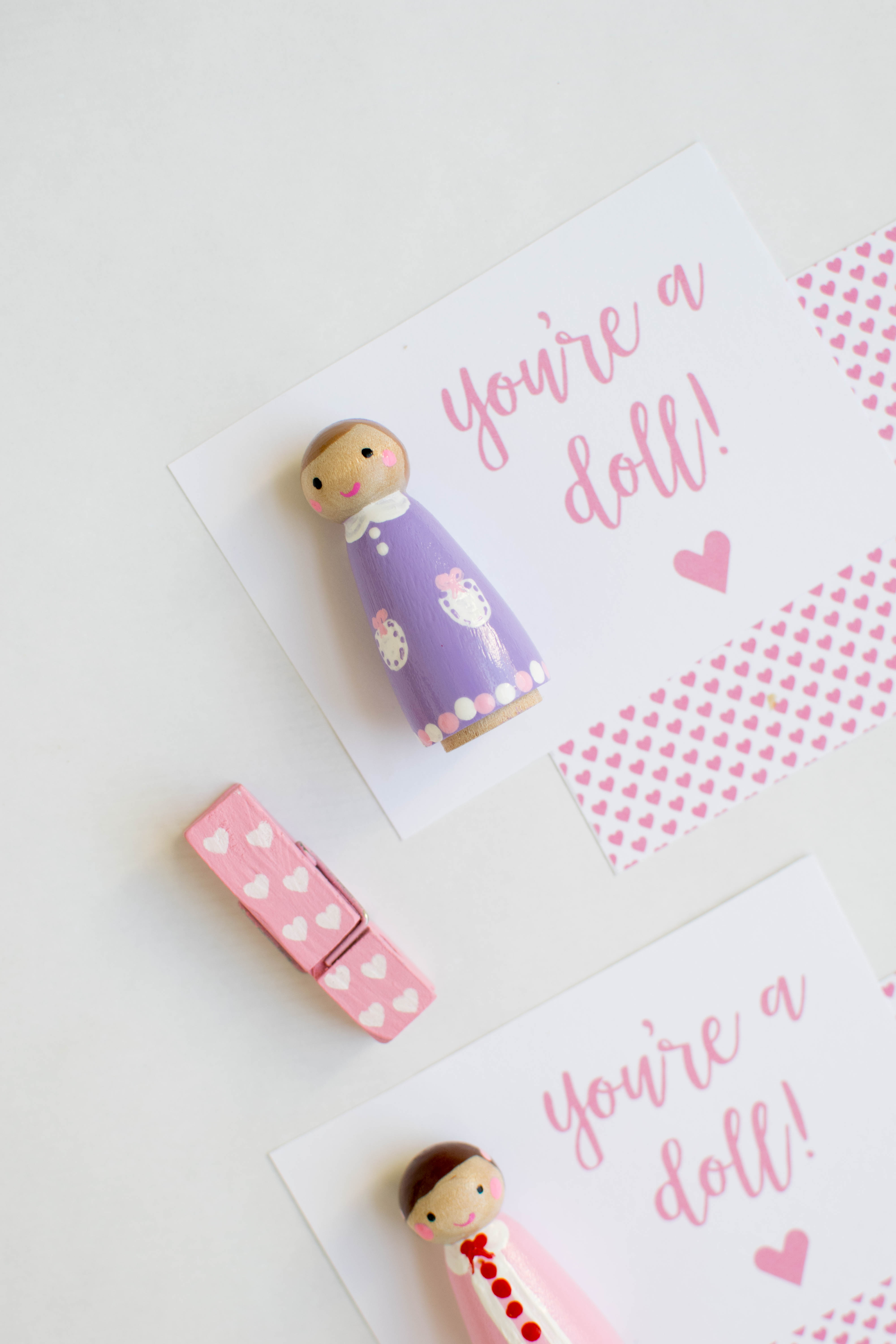 'You're a doll' Valentine's Day card