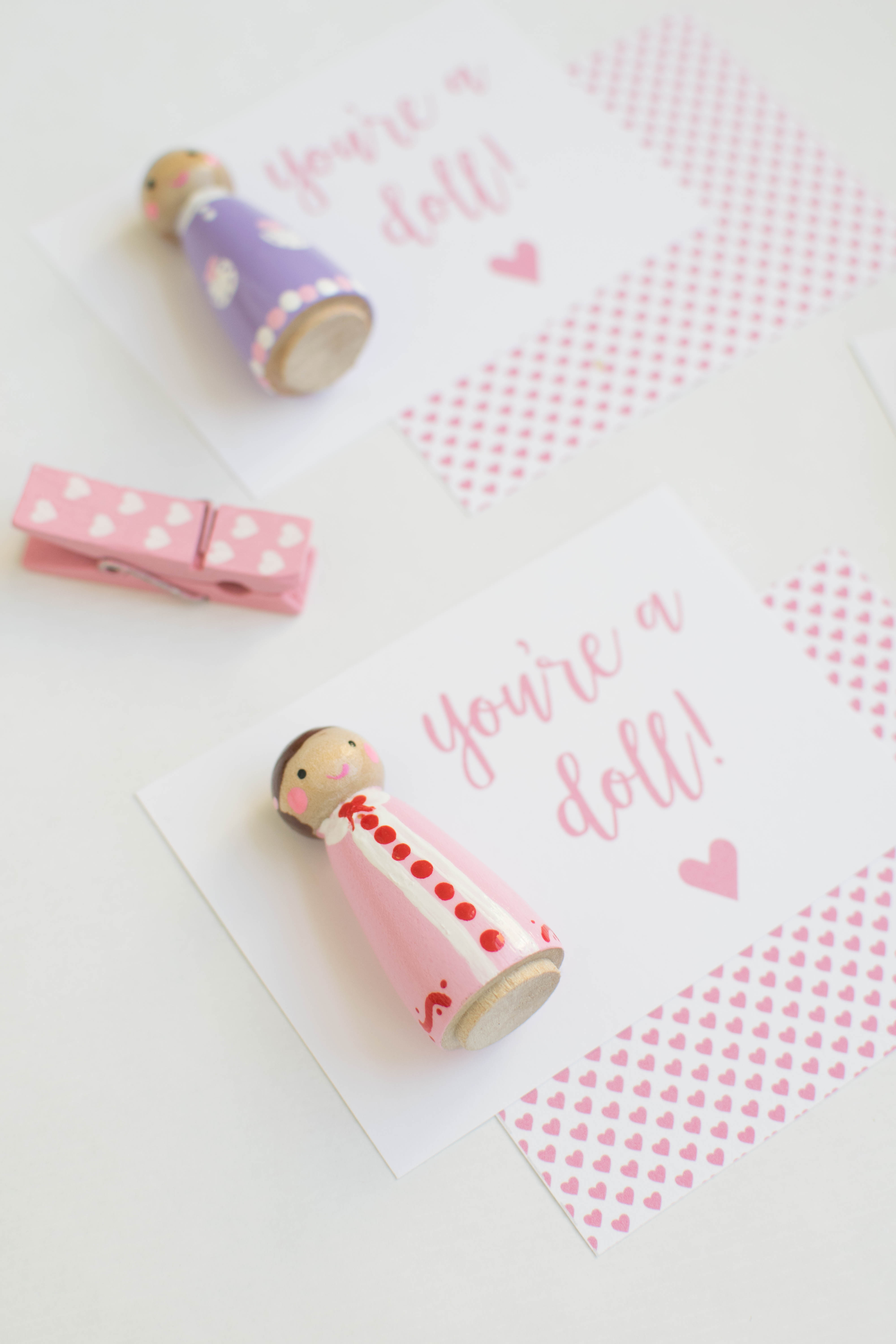 'You're a doll' Valentine's Day card