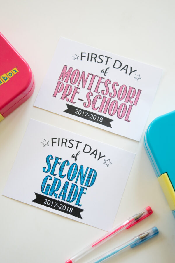 Free Back to School Photo Signs