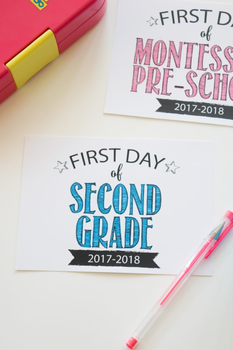 Free Back to School Photo Signs