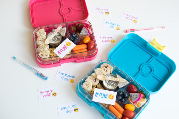 Free Emoji School Lunch Notes for your Yumbox
