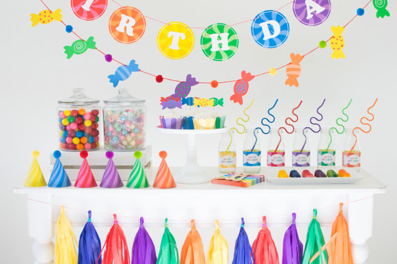 How to Host a Colorful Rainbow Candy Shoppe Birthday Party