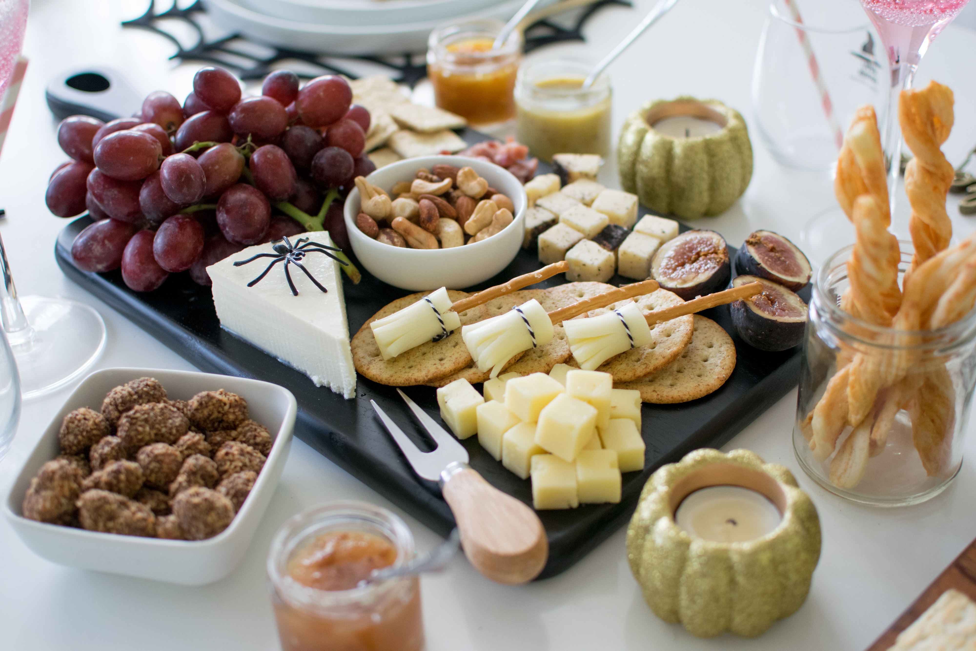 How to host a Halloween Inspired Wine & Cheese Girls' Night In Party