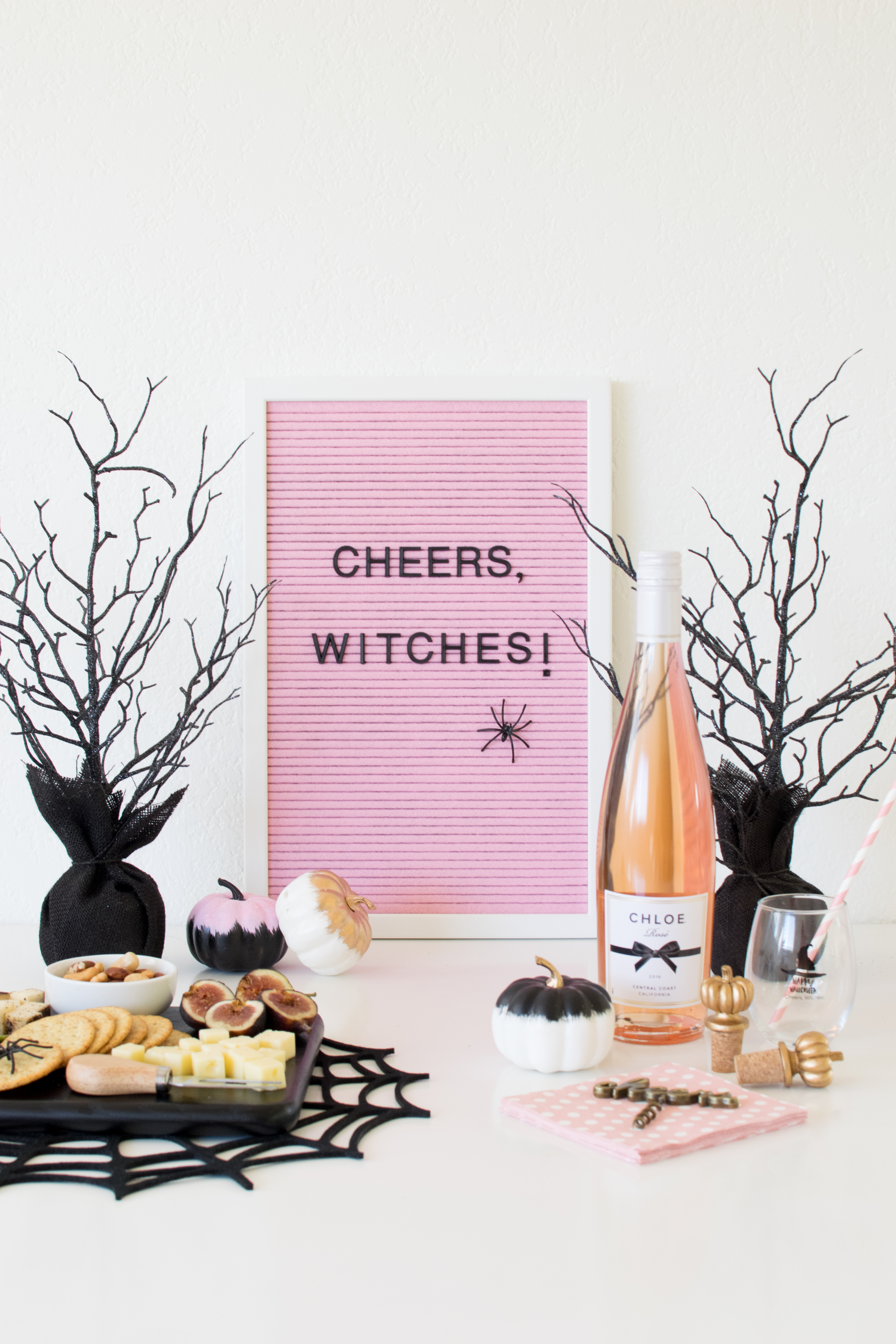 How to host a Halloween Inspired Wine & Cheese Girls' Night In Party