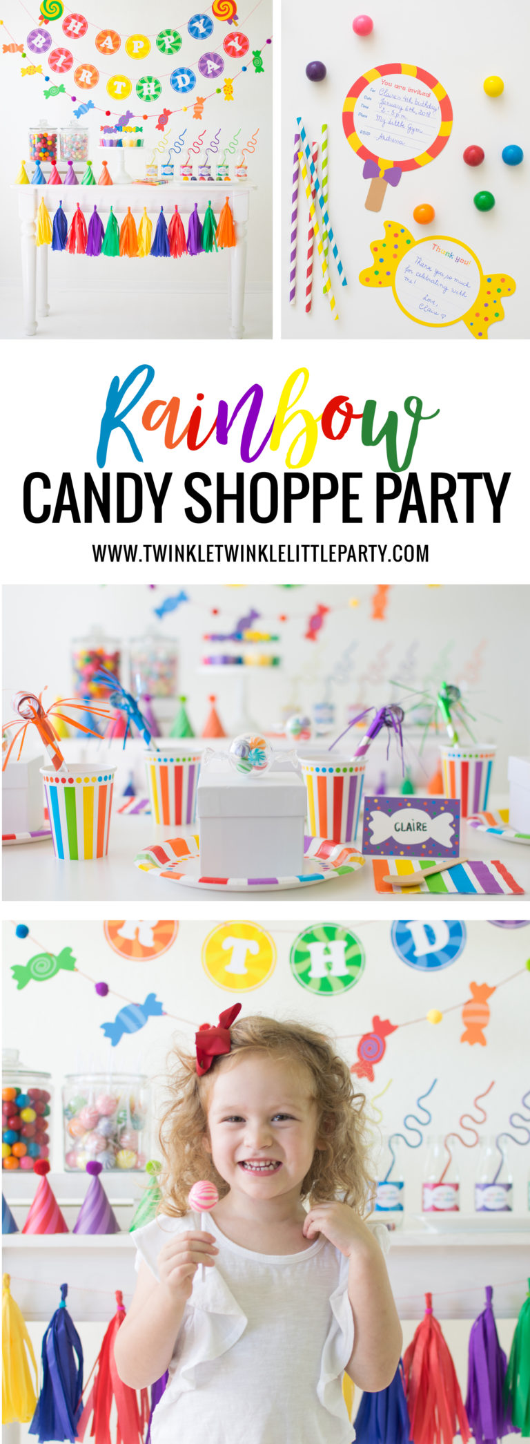 How to Host a Fantastic Rainbow Candy Shoppe Birthday For The Kids