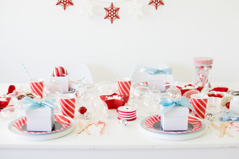 DIY Christmas Ornament Making Birthday Party Ideas