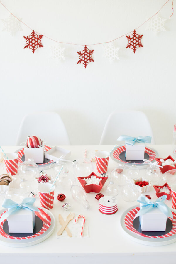 DIY Christmas Ornament Making Birthday Party Ideas