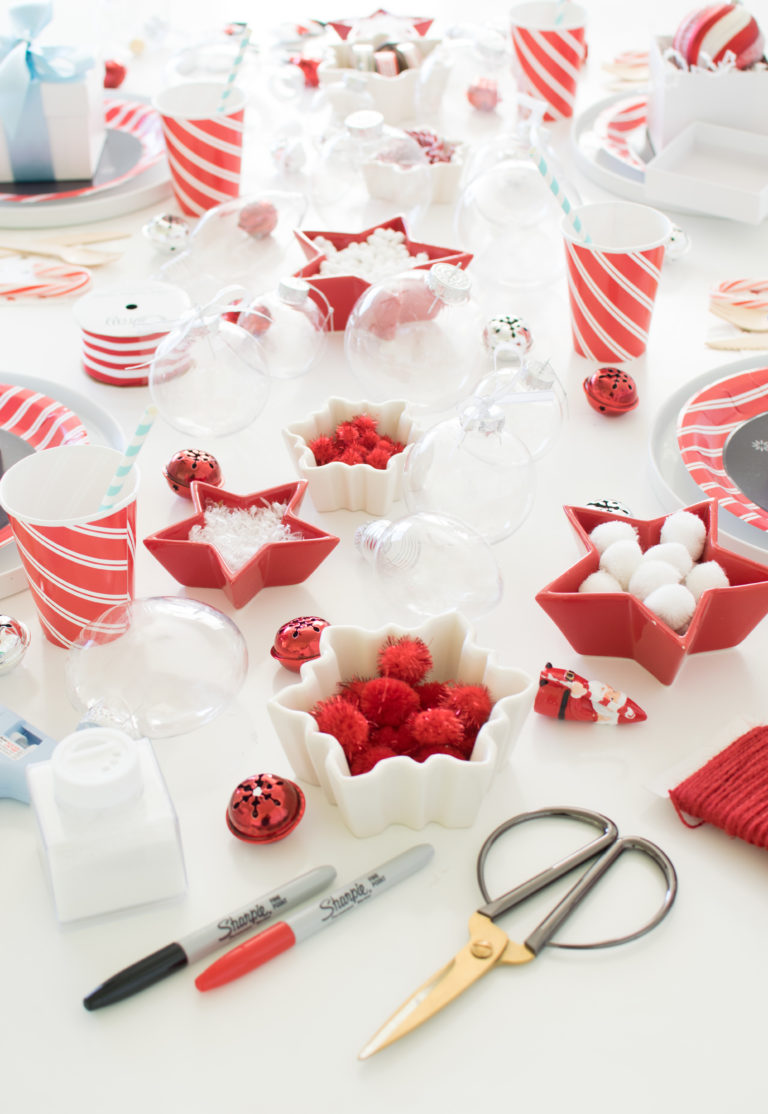 DIY Christmas Ornament Making Birthday Party Ideas