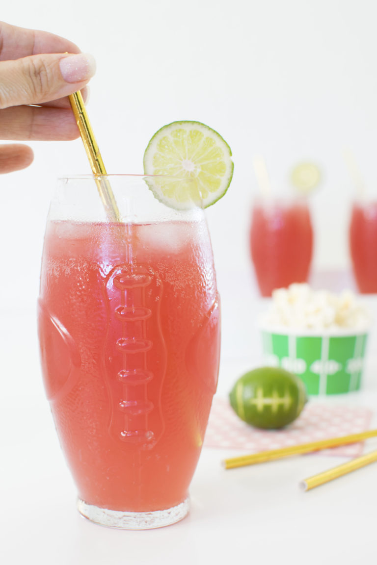 Game Day Fizzy Pink Lemonade and Pink Moscato Lemonade