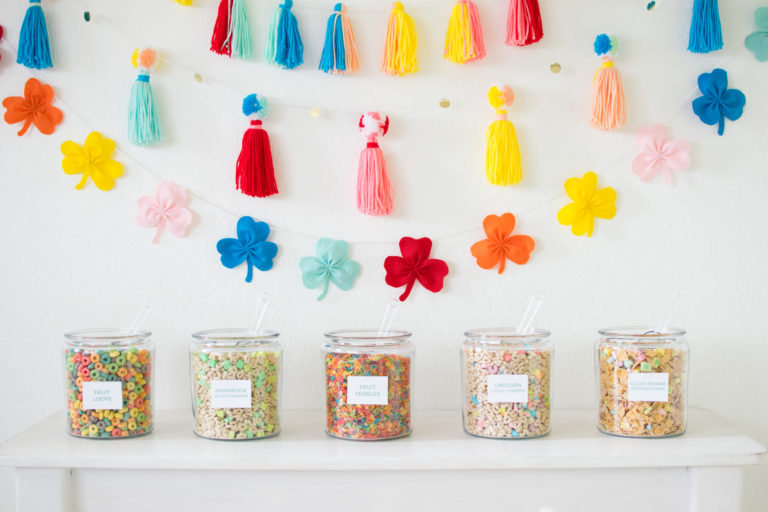Surprise the kids with a Rainbow Inspired Saint's Patrick's Day Cereal ...