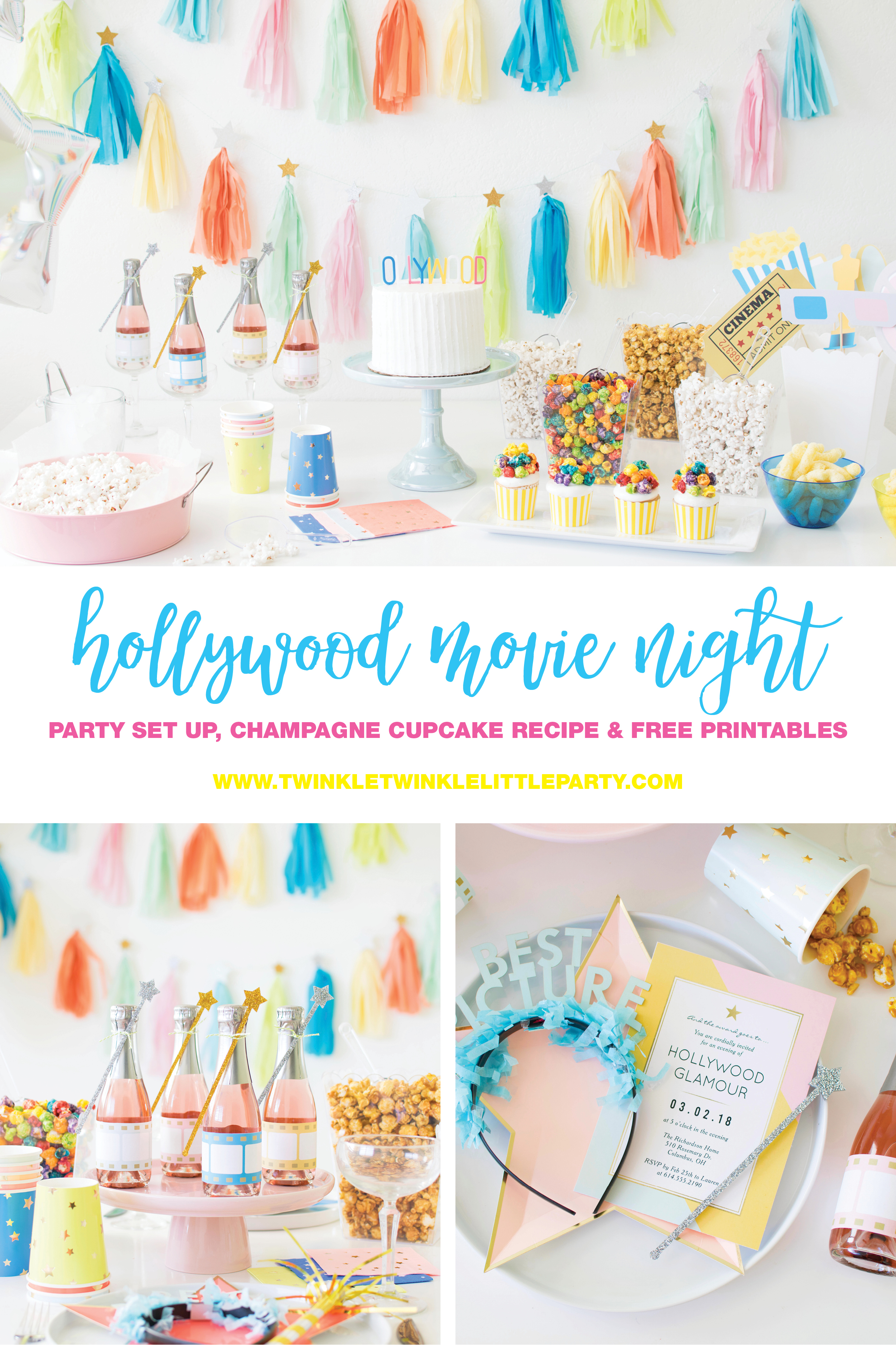 Host a Hollywood Inspired Movie Night Party for the Oscars Night