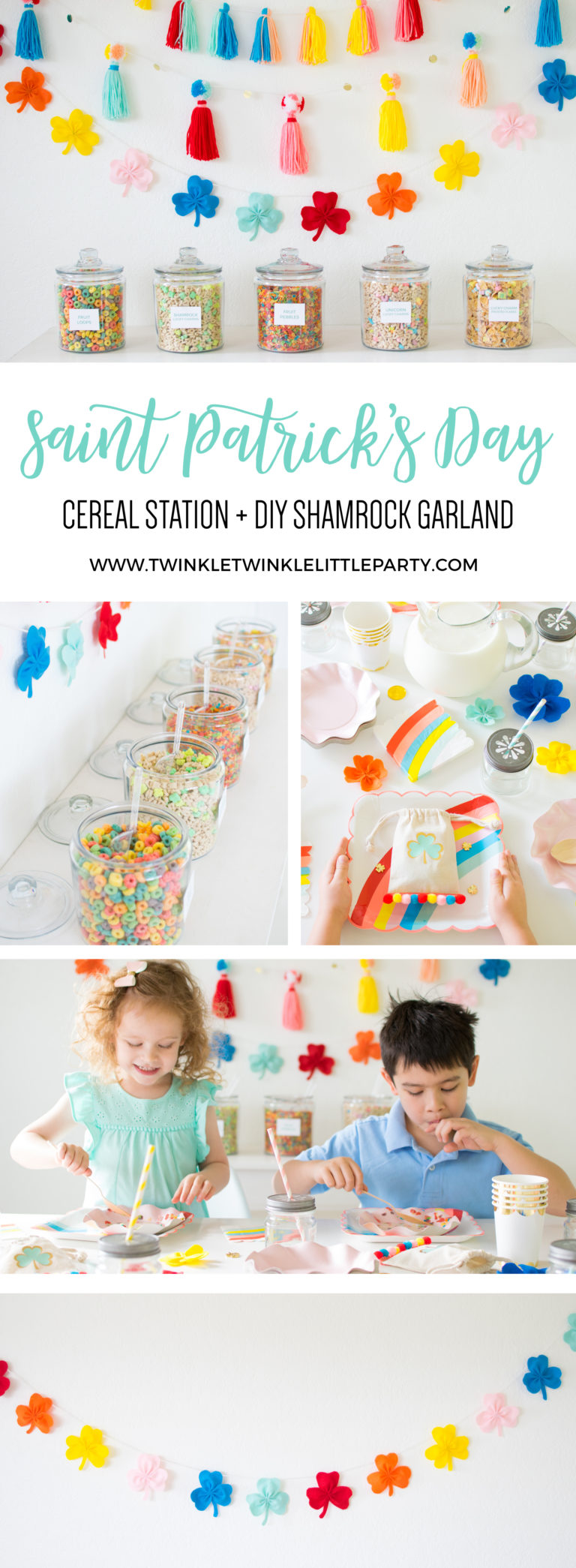Surprise the kids with a Rainbow Inspired Saint's Patrick's Day Cereal ...