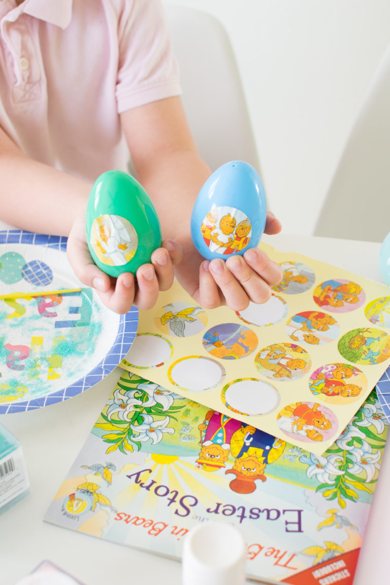 Kids Easter Egg Decorating with The Berenstain Bears