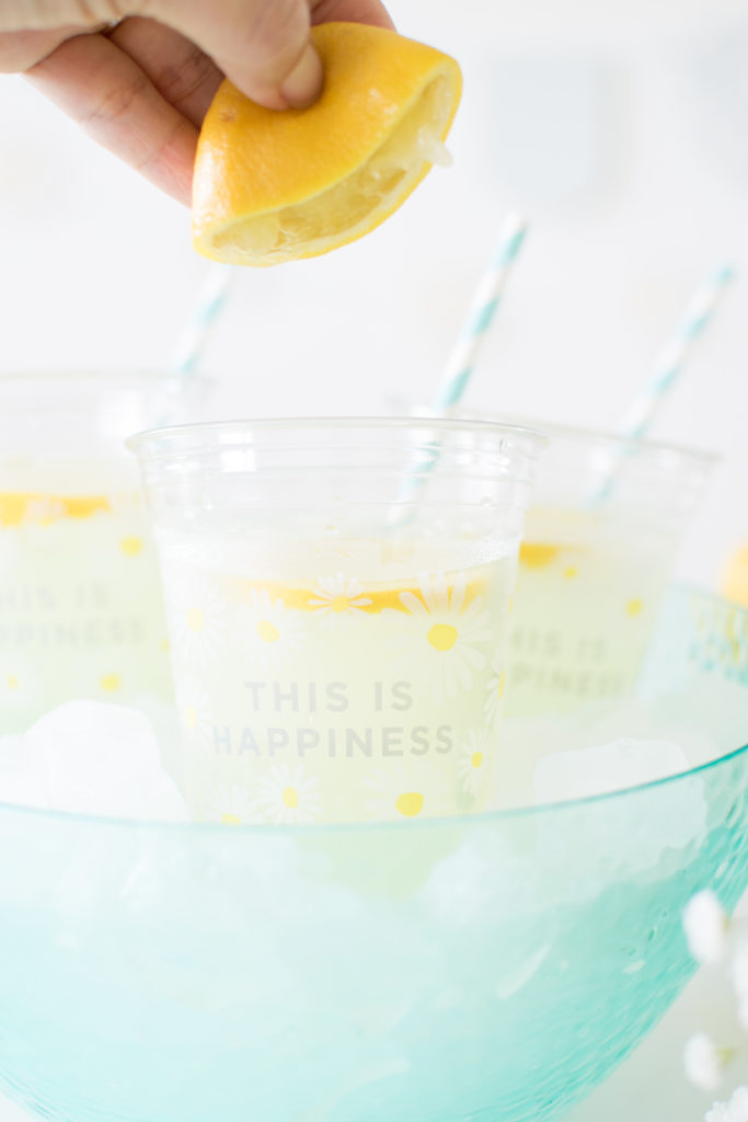 The Perfect Spring Sparkling Maple Lemonade for entertaining outdoors