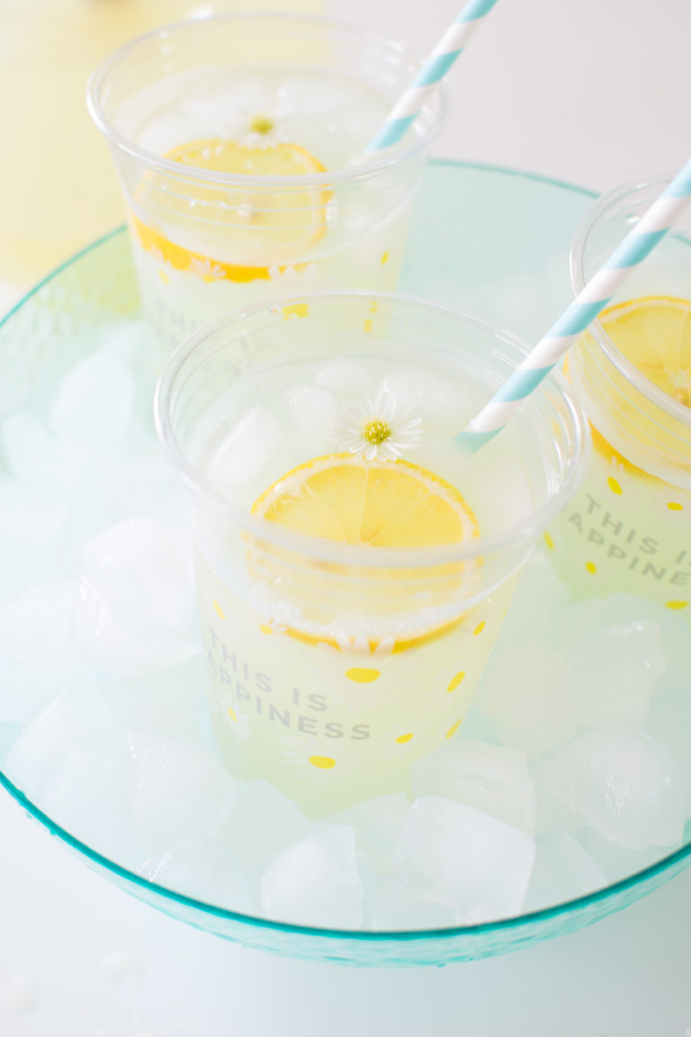 The Perfect Spring Sparkling Maple Lemonade for entertaining outdoors
