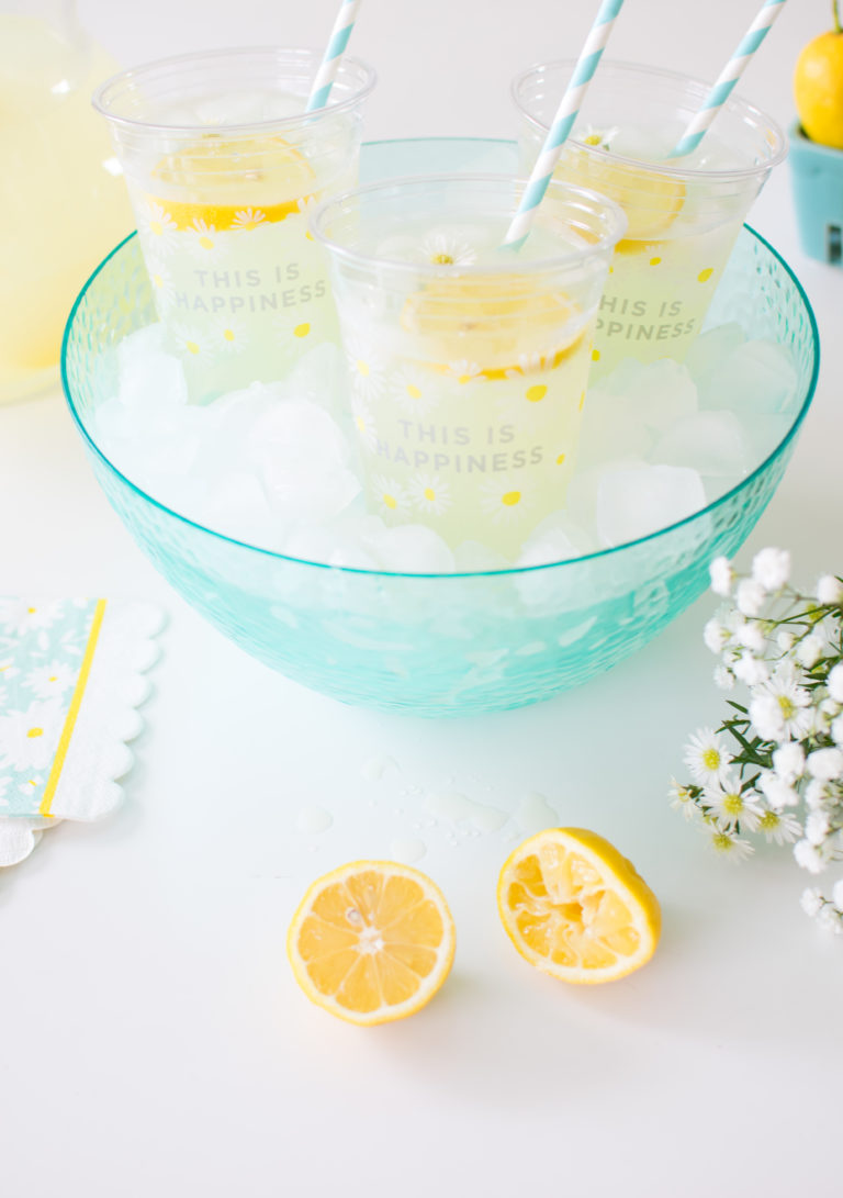 The Perfect Spring Sparkling Maple Lemonade for entertaining outdoors