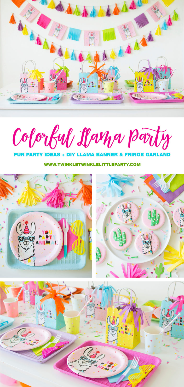 How to throw a Colorful Llama Party for your favorite party animals