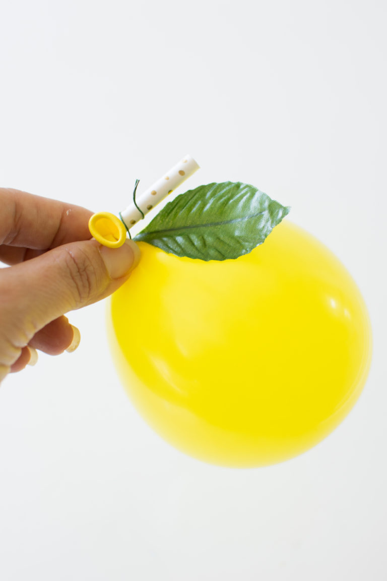 DIY Lemon Balloon Party Decorations for your next celebration