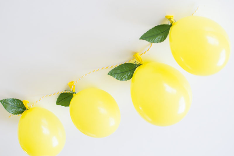 DIY Lemon Balloon Party Decorations for your next celebration