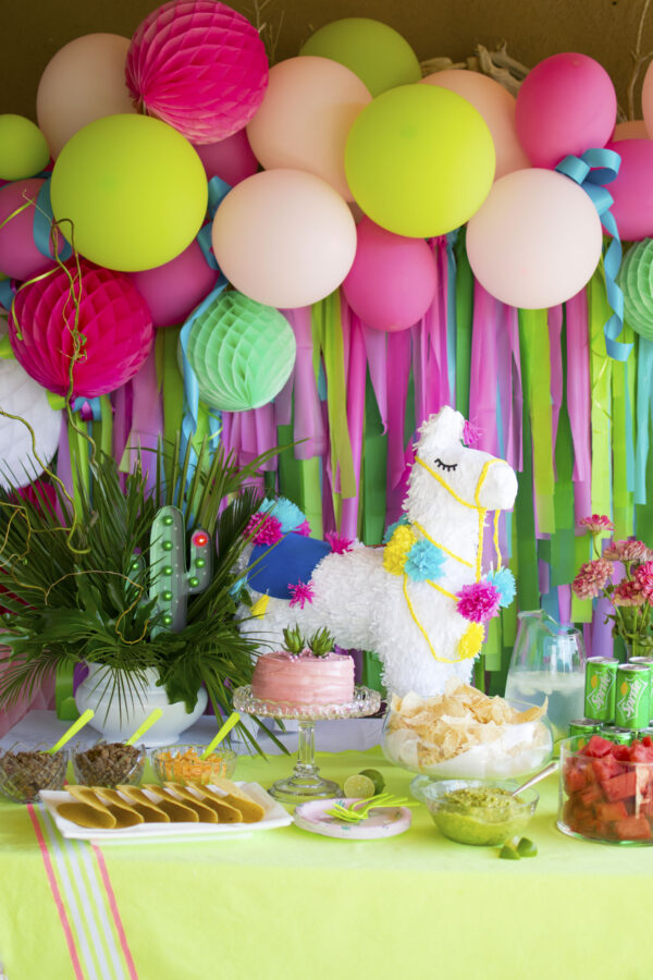 {Submission} A Festive Llama Birthday Party Taco Bar