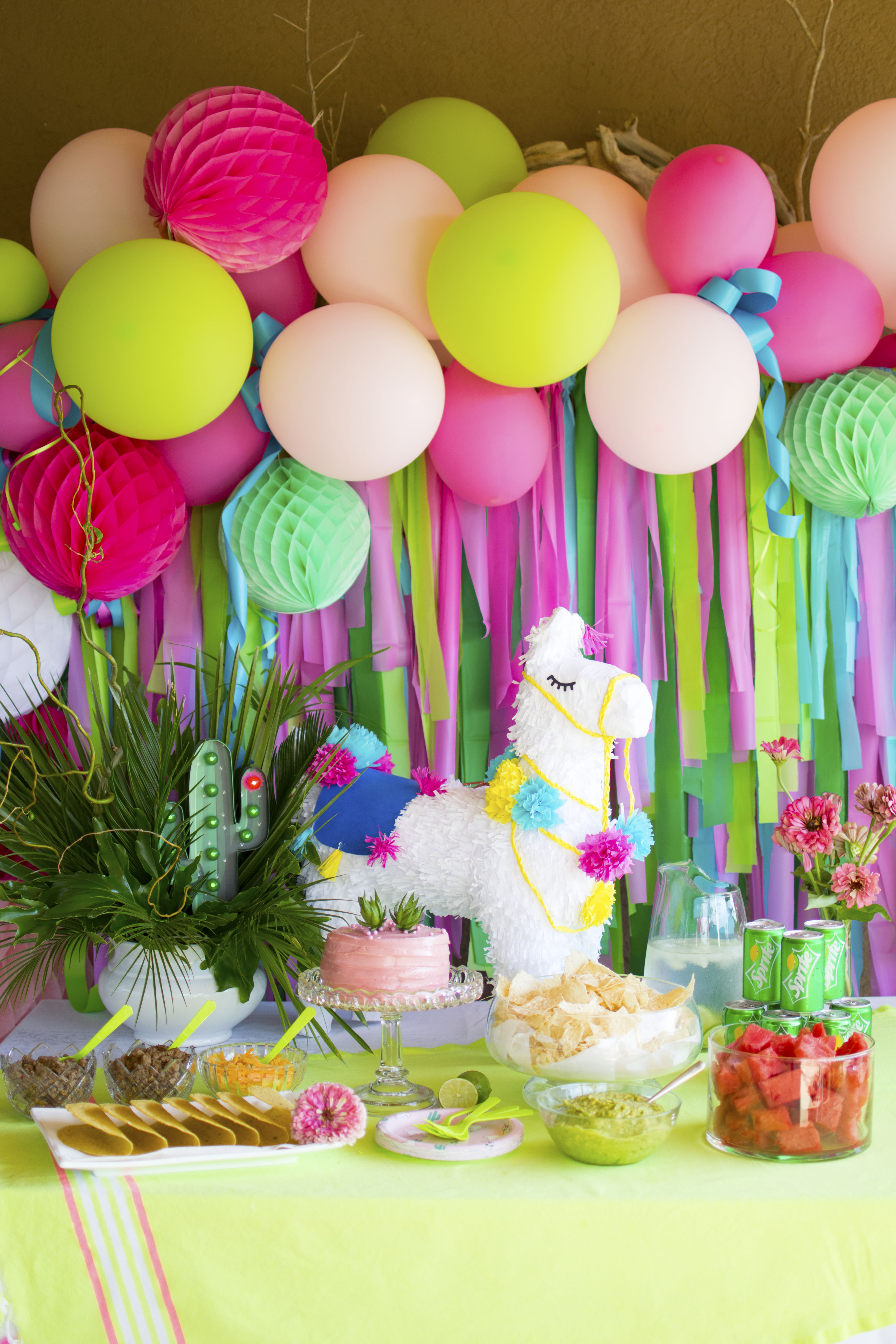 {Submission} A Festive Llama Birthday Party Taco Bar
