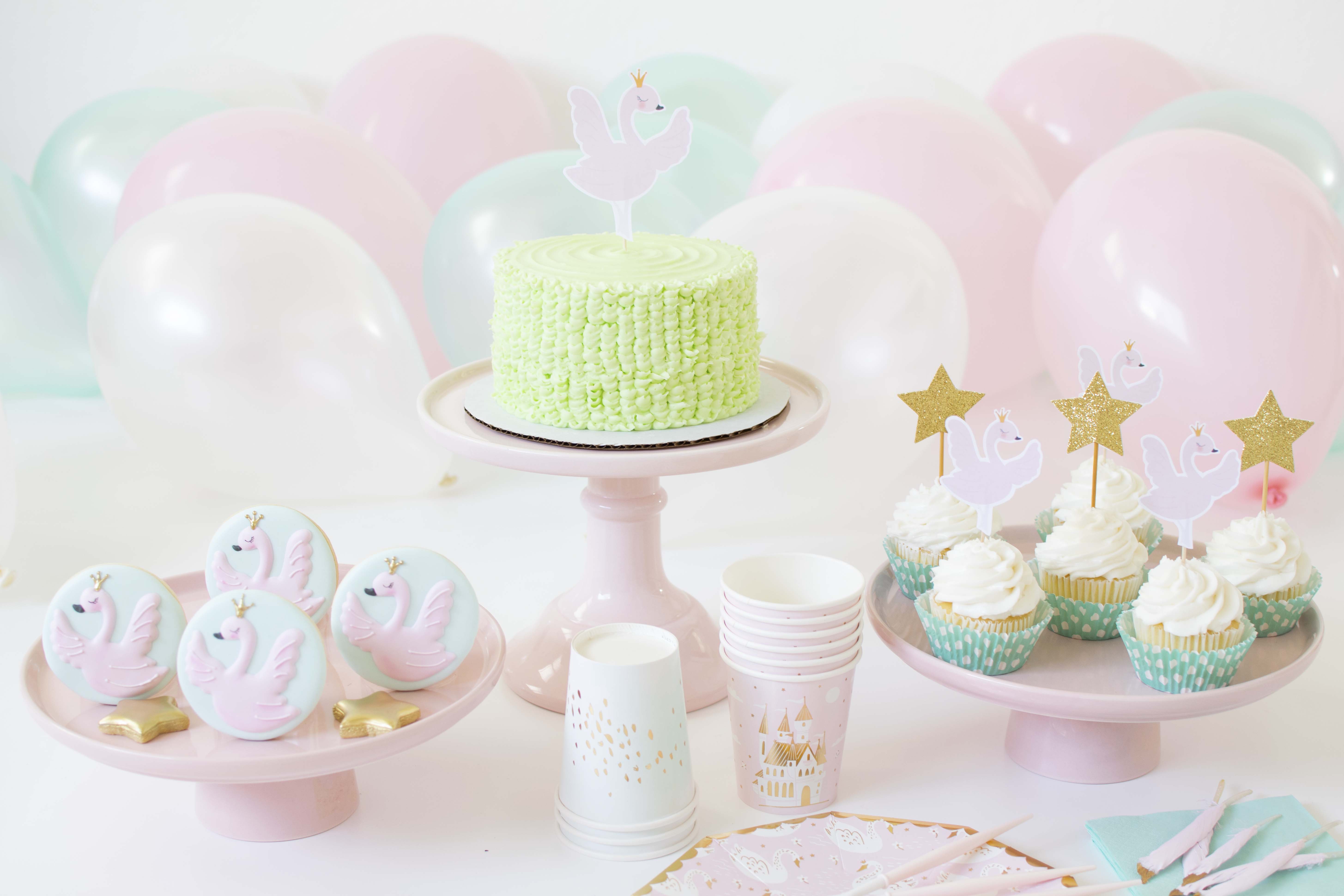 Throw a Sweet Swan Birthday Party for your little princess