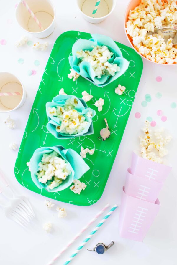 Free Printable Football Popcorn Boxes for Game Day