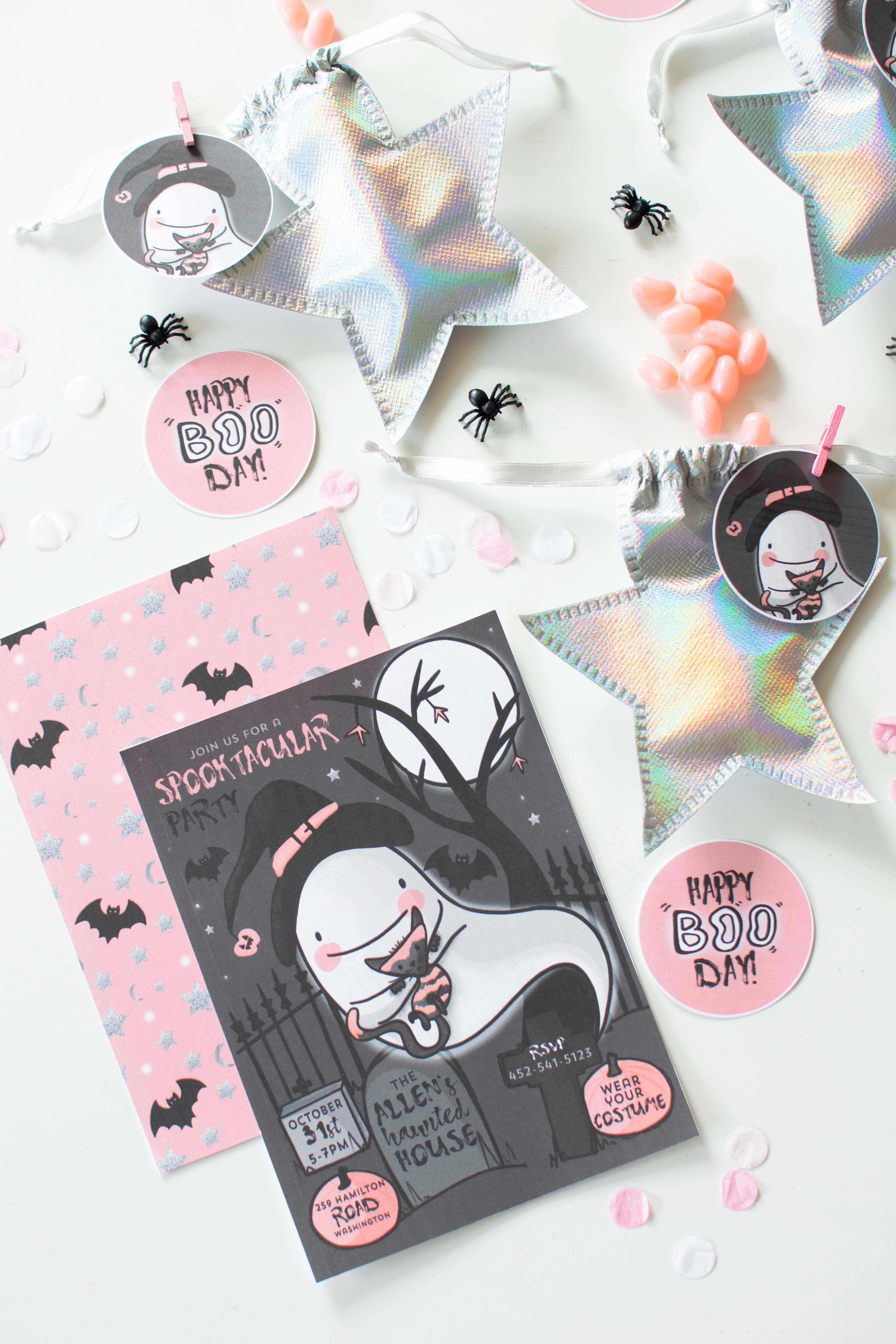 A Not so Spooky Pink Halloween Party for the kids