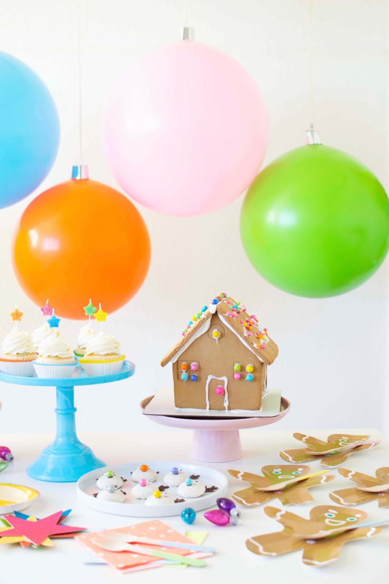 Set up the cutest Gingerbread House Decorating Station