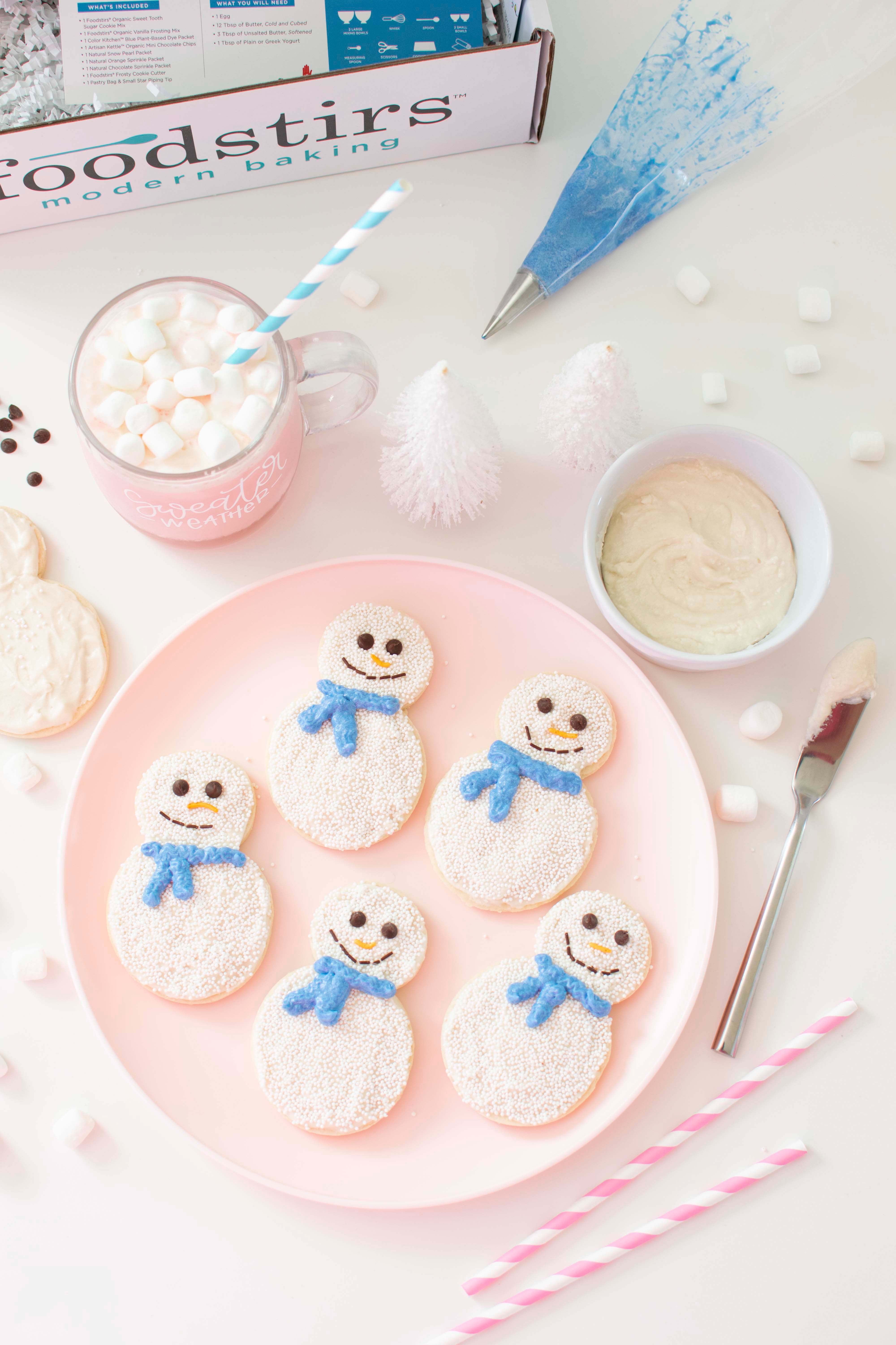 Bake and Decorate you own Snowman Cookies with Food Stirs