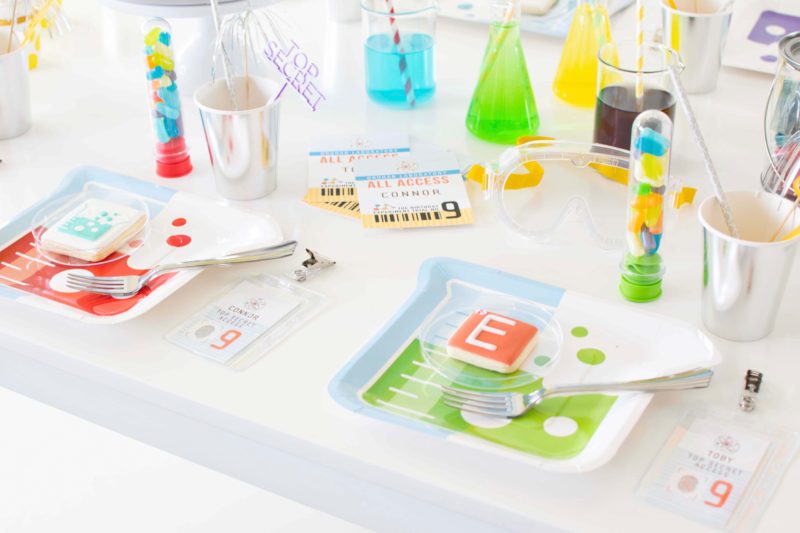 A Modern Mad Science Birthday Party by Twinkle Twinkle Little Party