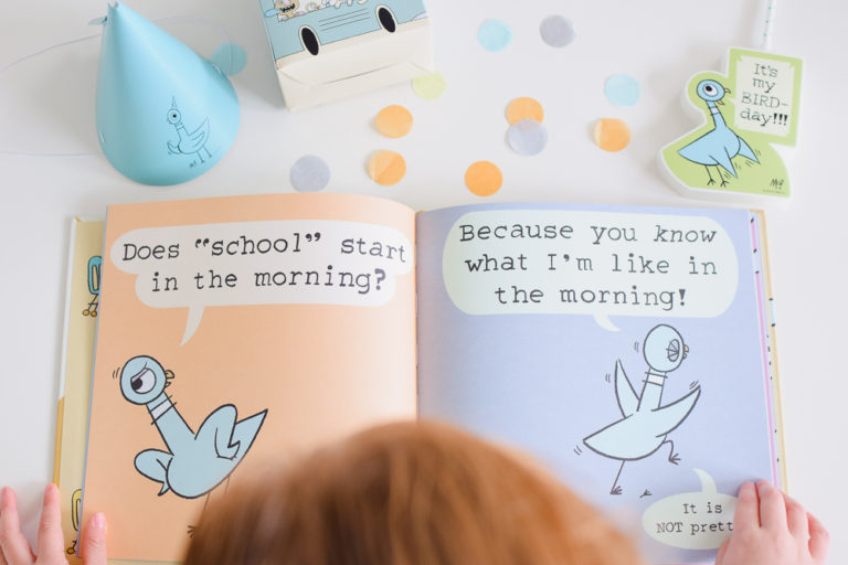 Happy Bird-day, Pigeon! Celebrating the release of Mo Willems' new book