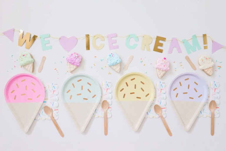 Host an effortless ice cream party for the kids to celebrate end of summer