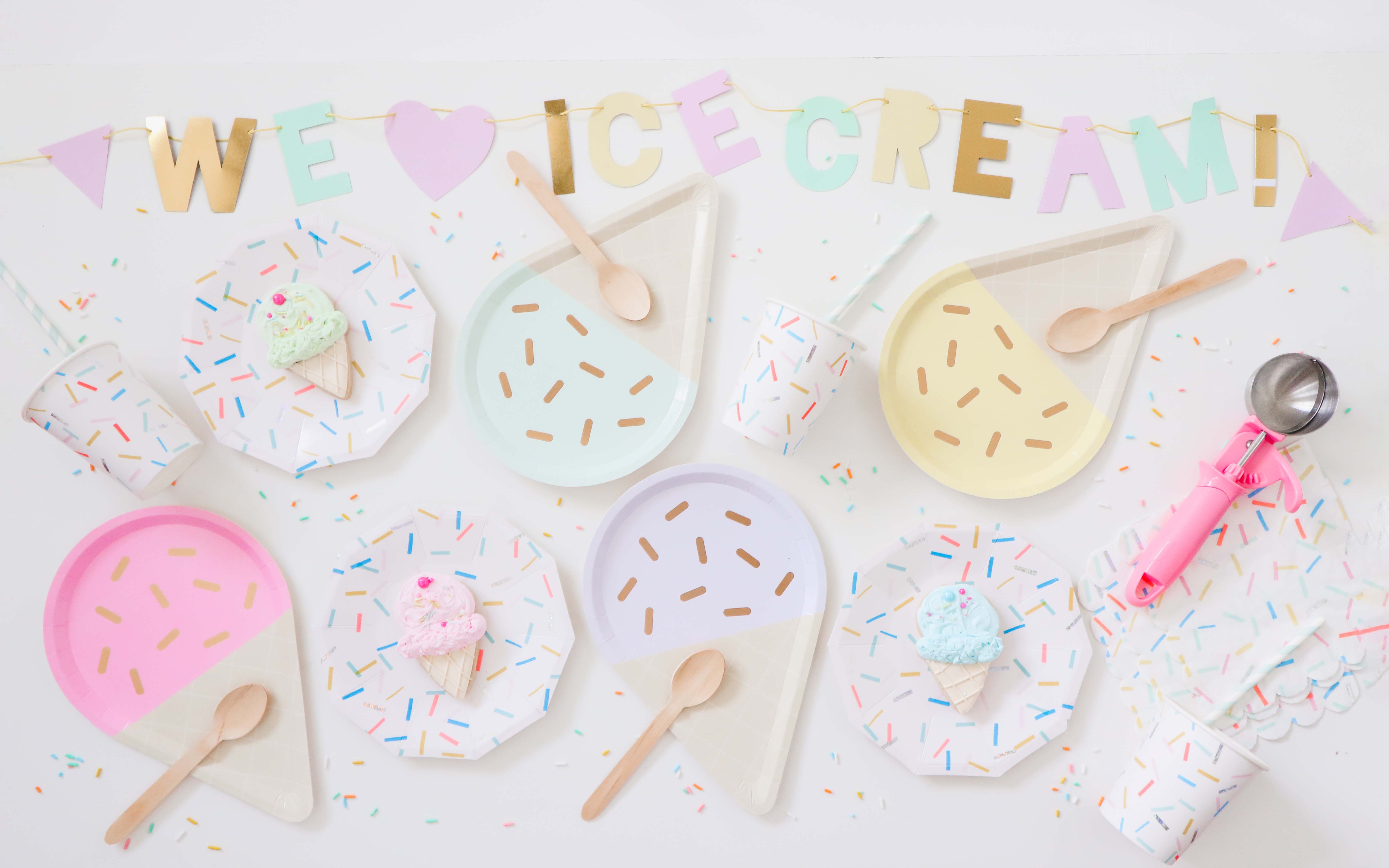 Host an effortless ice cream party for the kids to celebrate end of summer
