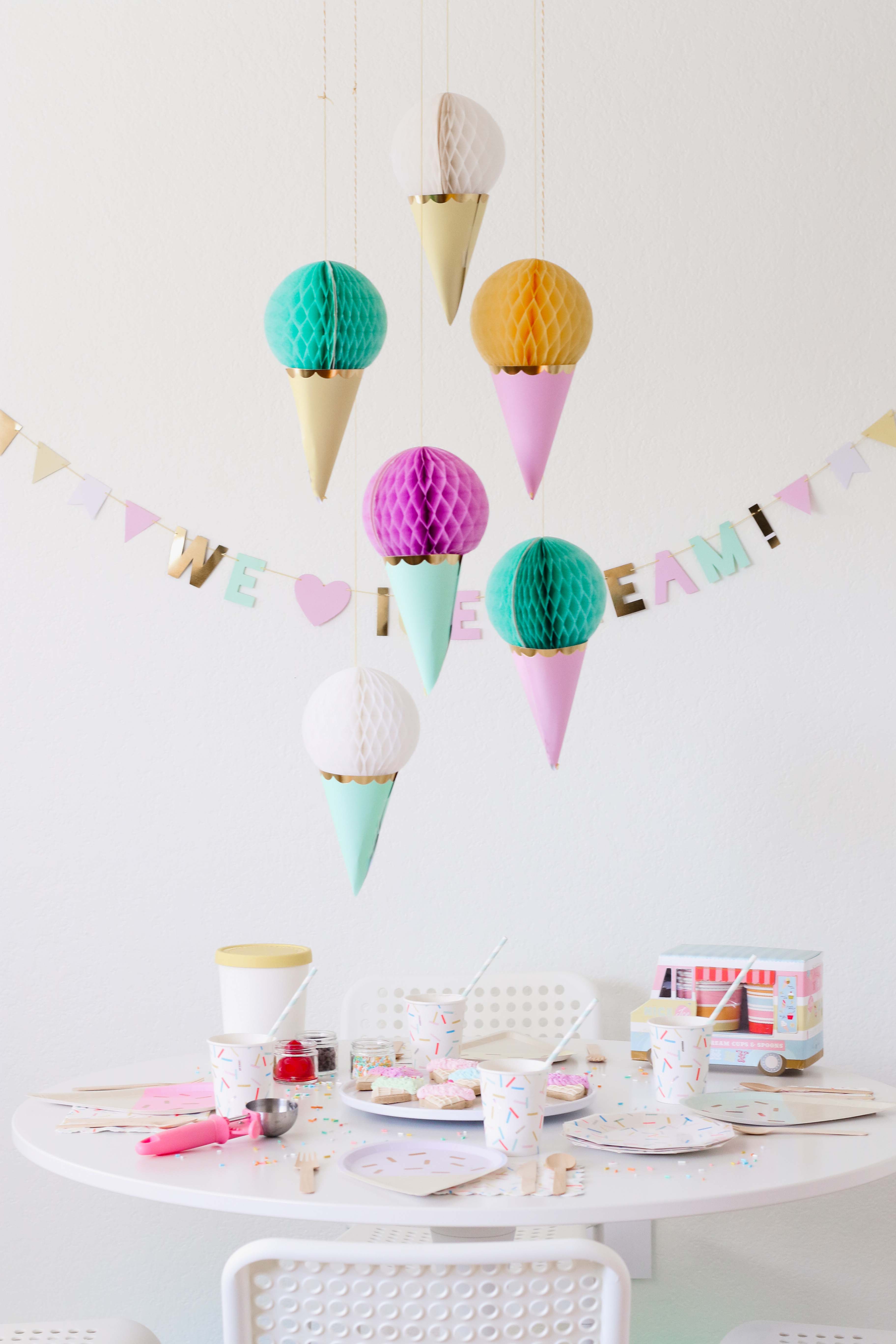 Host an effortless ice cream party for the kids to celebrate end of summer