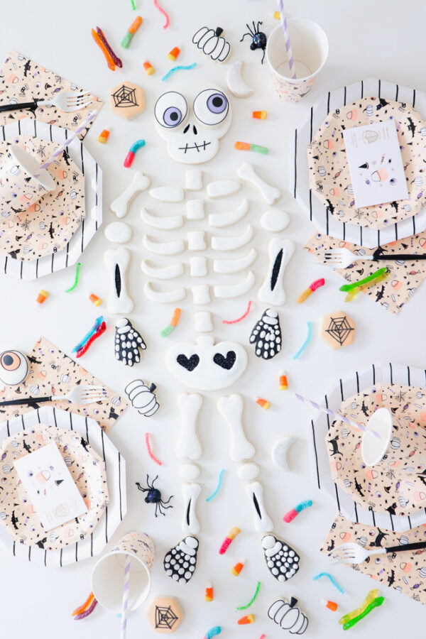 The Coolest Halloween Party Activity For The Kids - a skeleton cookie ...